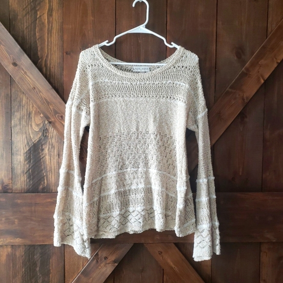 Knox Rose | Sweaters | Knox Rose Xl Knit Textured Two Tone Sweater ...